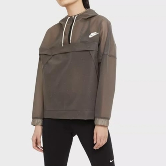 Nike | Jackets & Coats | Nike Translucent Anorak Rain Coat Jacket Clear ...